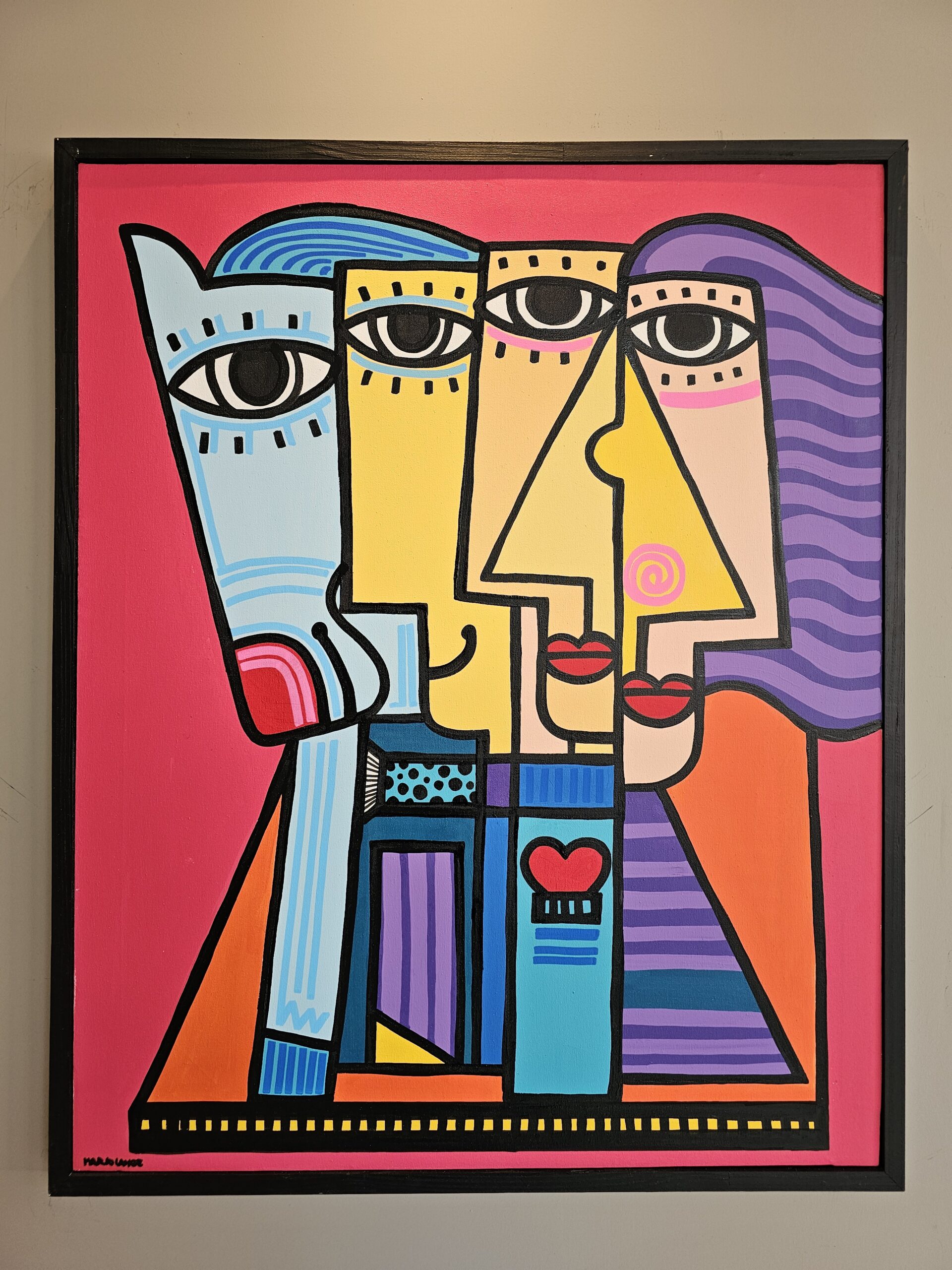 Obra de arte Mario Lange 80cm x 100cm - Mario Lange