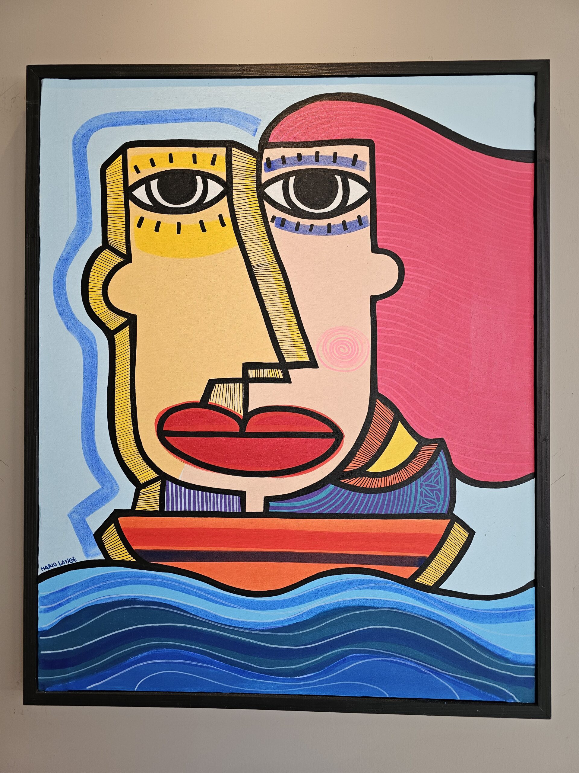 Obra de arte Mario Lange 80cm x 100cm - Mario Lange
