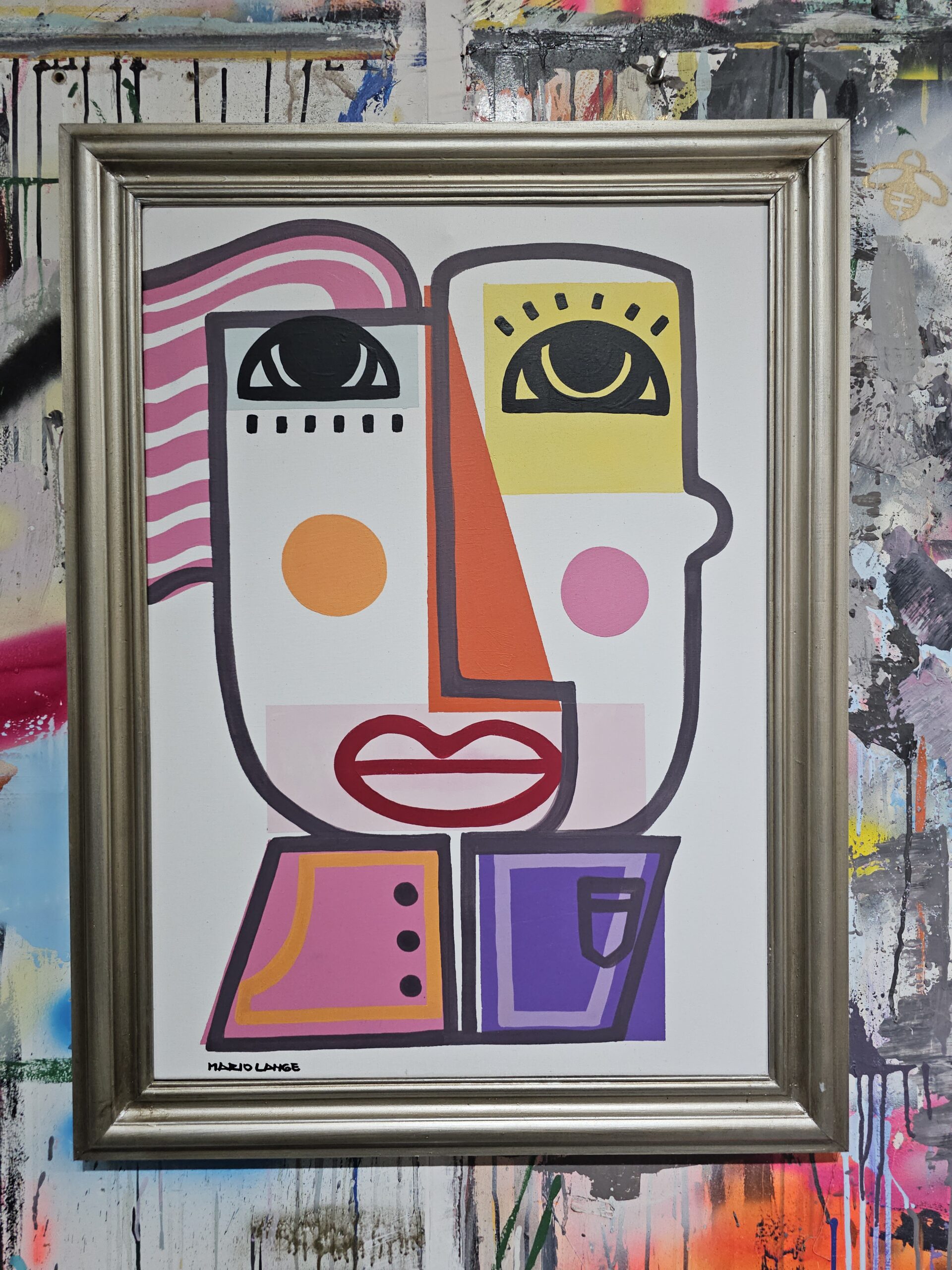 Obra de arte Mario Lange 60cm x 80cm - Mario Lange