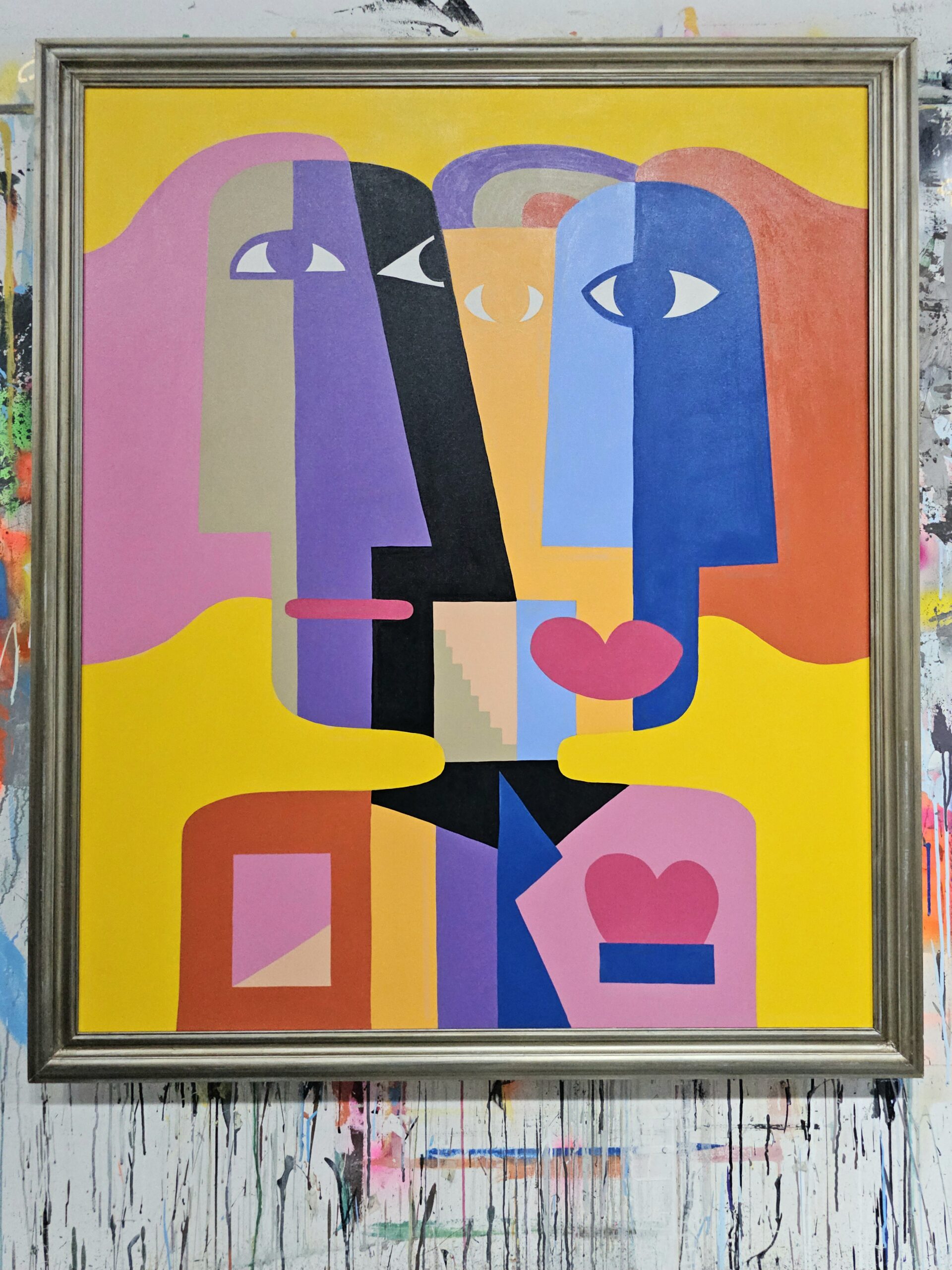 Obra de arte Mario Lange 110cm x 130cm - Mario Lange