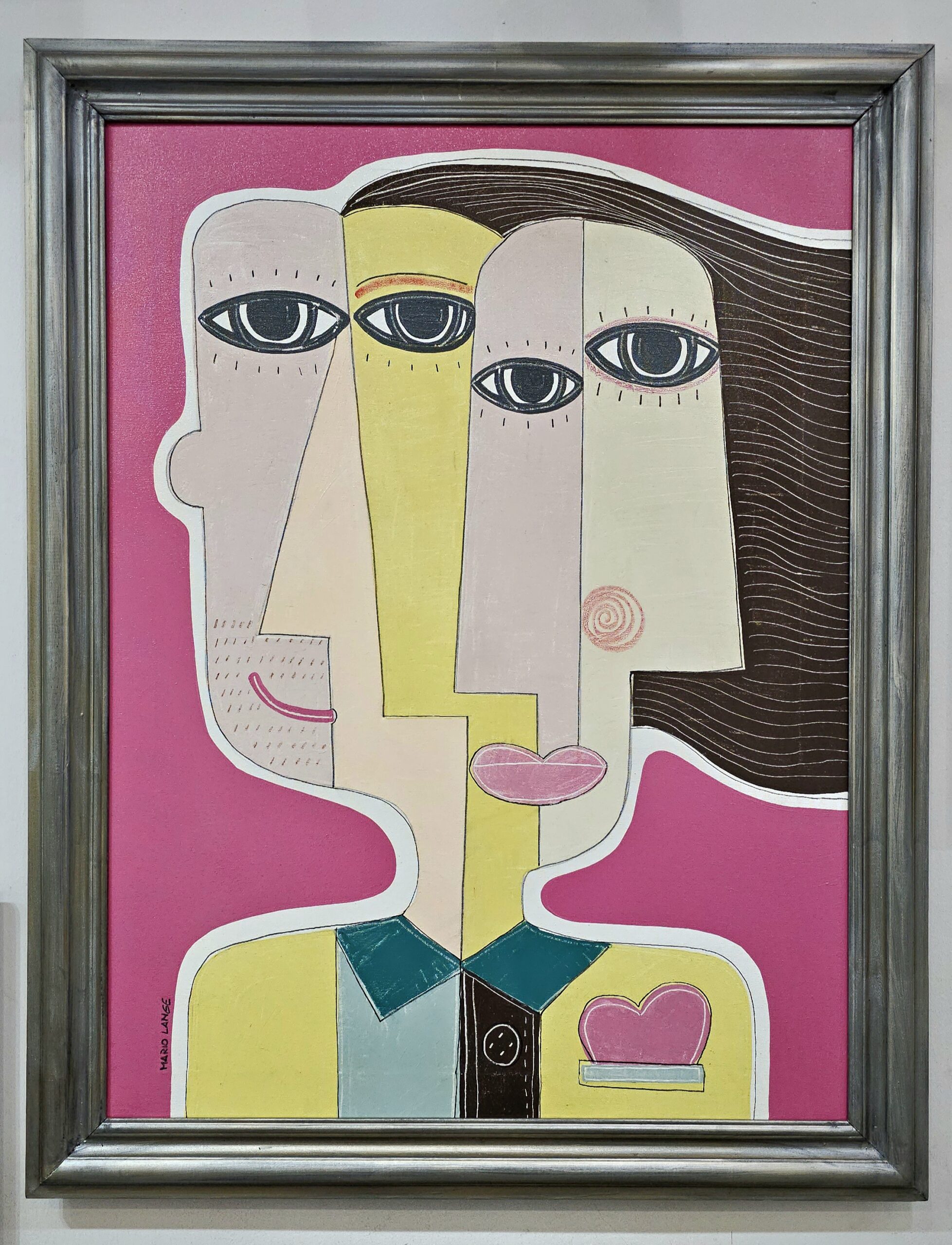 Obra de arte Mario Lange 90cm x 70cm - Mario Lange