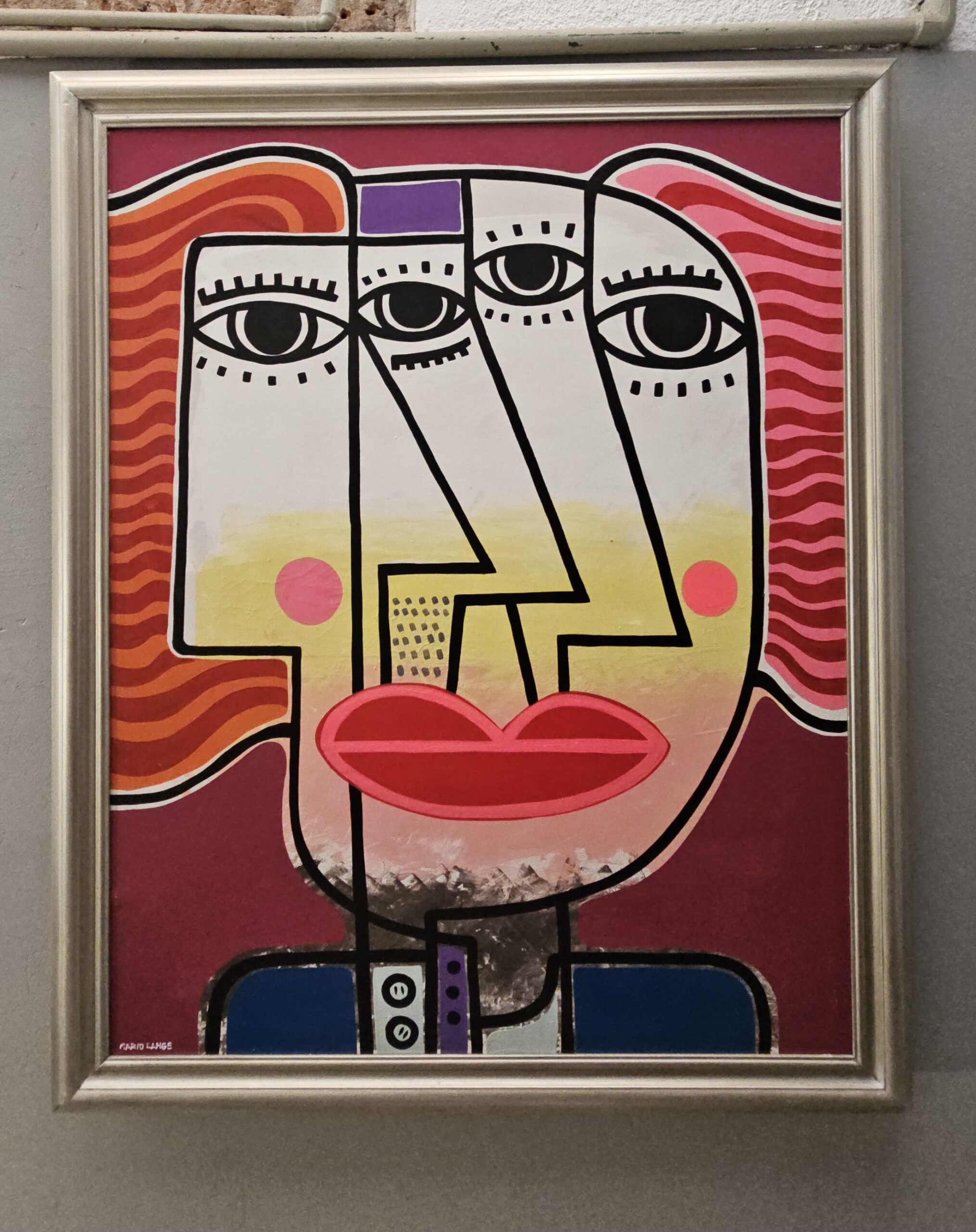 Obra de arte Mario Lange 80cm x 100cm - Mario Lange
