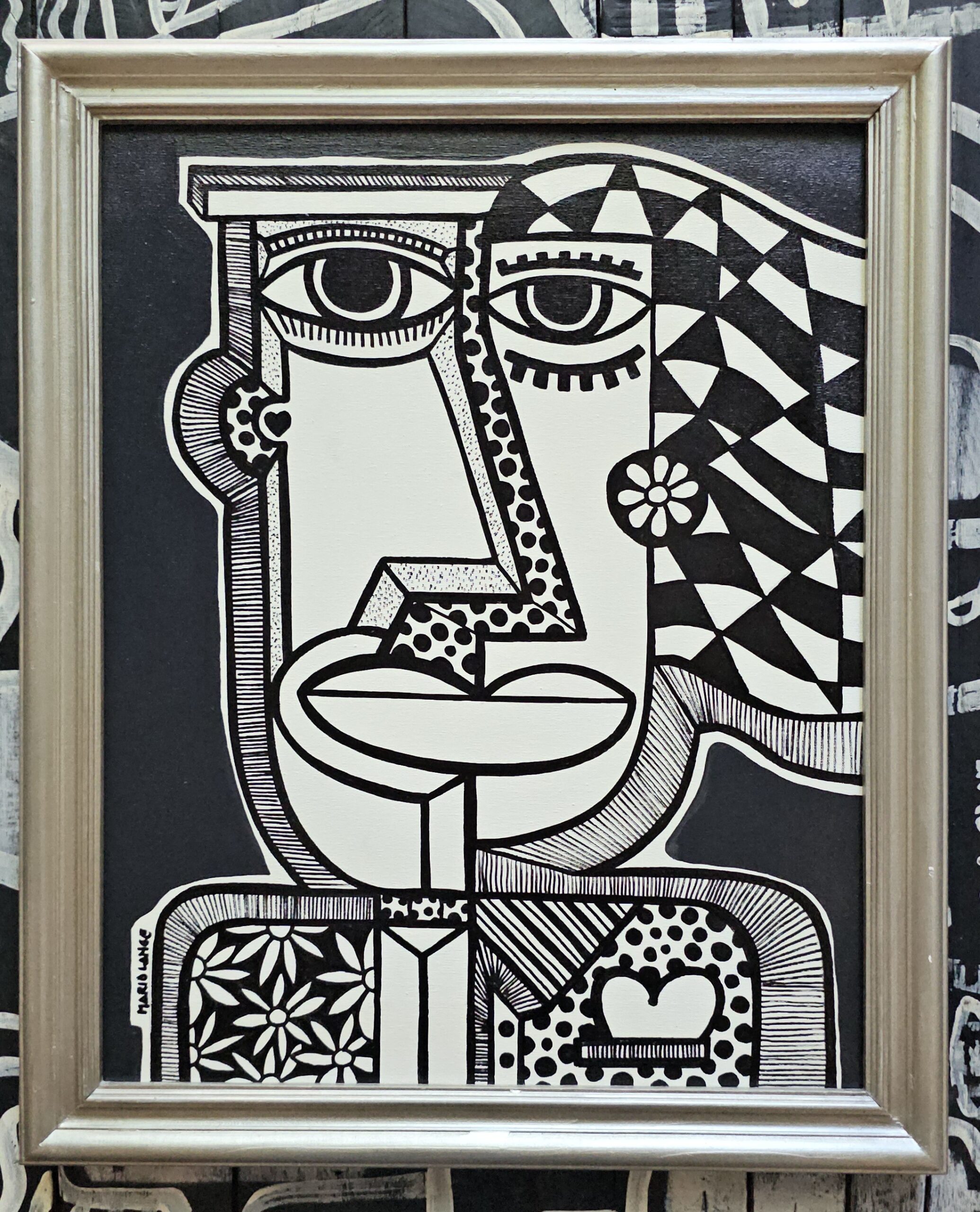 Obra de arte Mario Lange 45cm x 55cm - Mario Lange